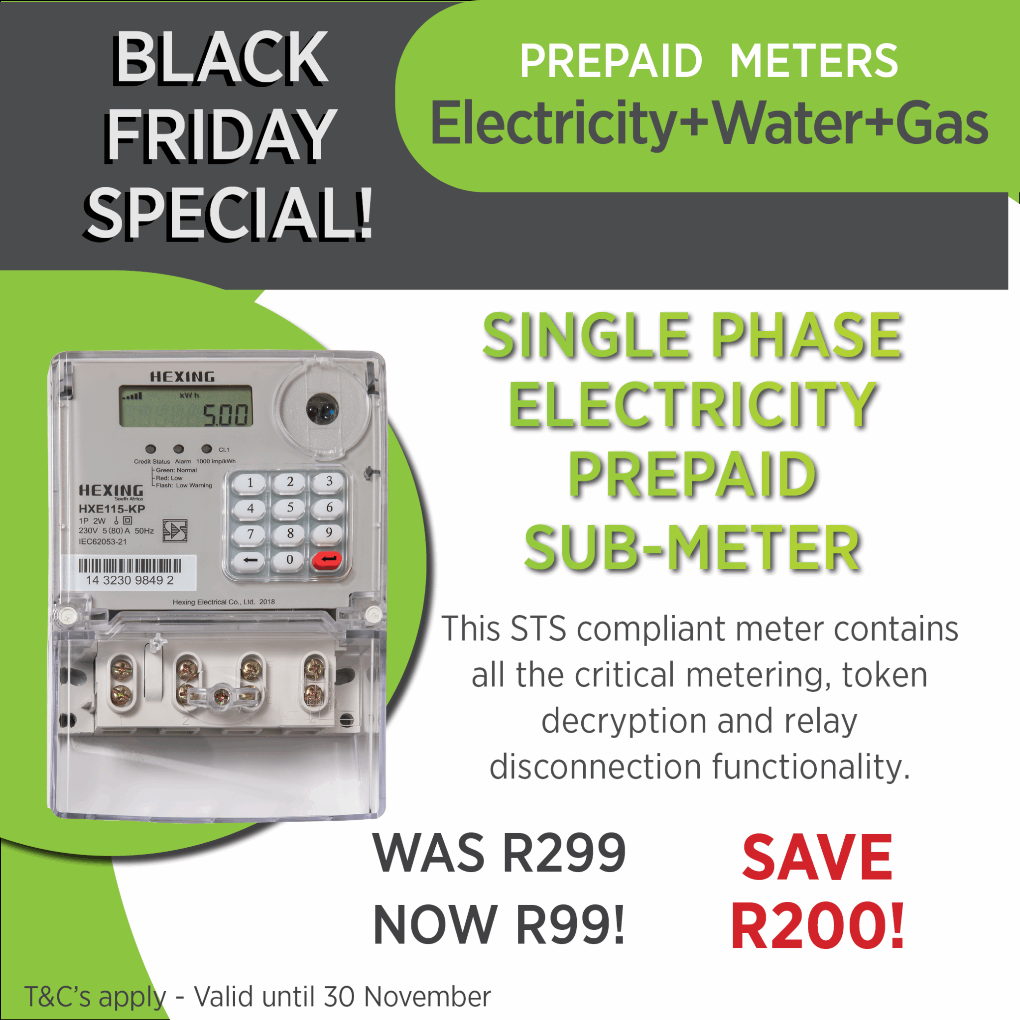 Your online store for quality prepaid sub-meters & vending solutions